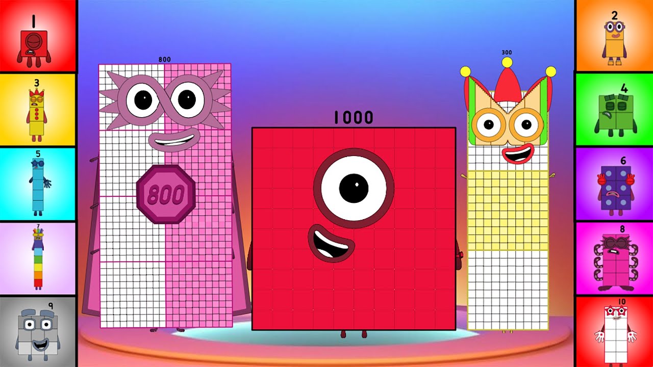 NumberBlock Band Hundreds 100 To 1,000 (My Take) Vs (1-10) Beat Battle ...