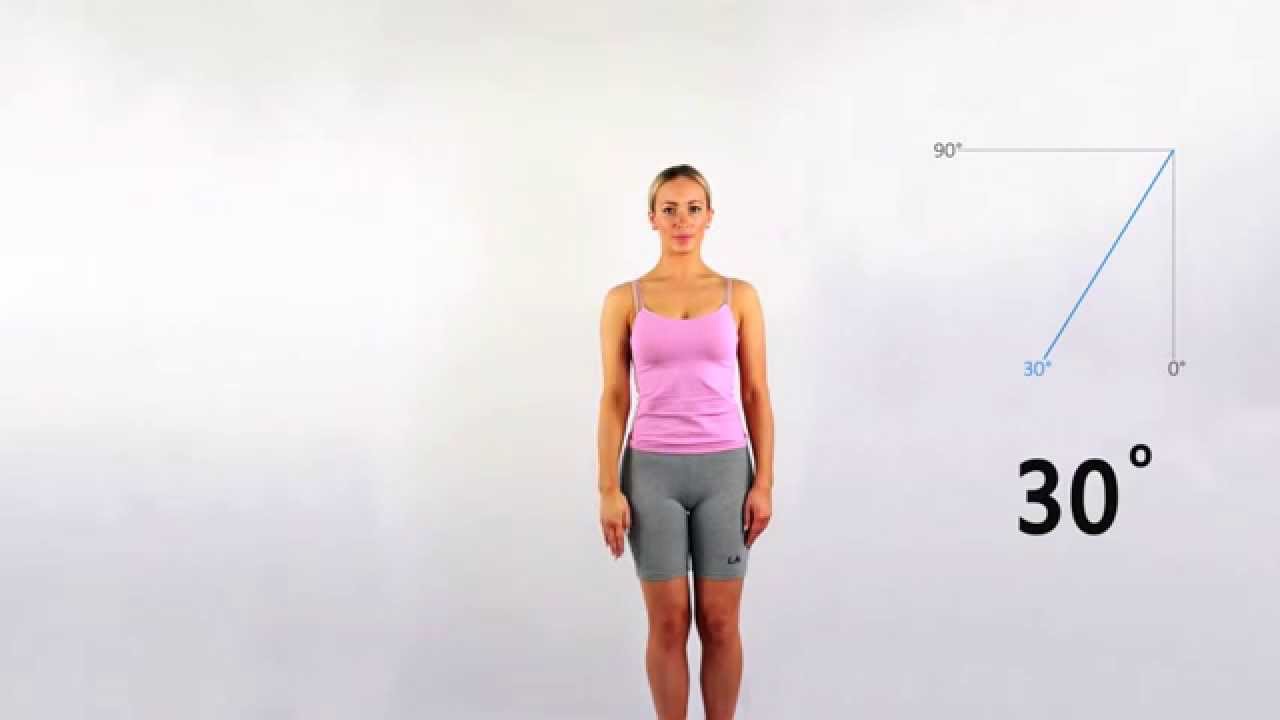 Shoulder active 30 degree arm lift - YouTube