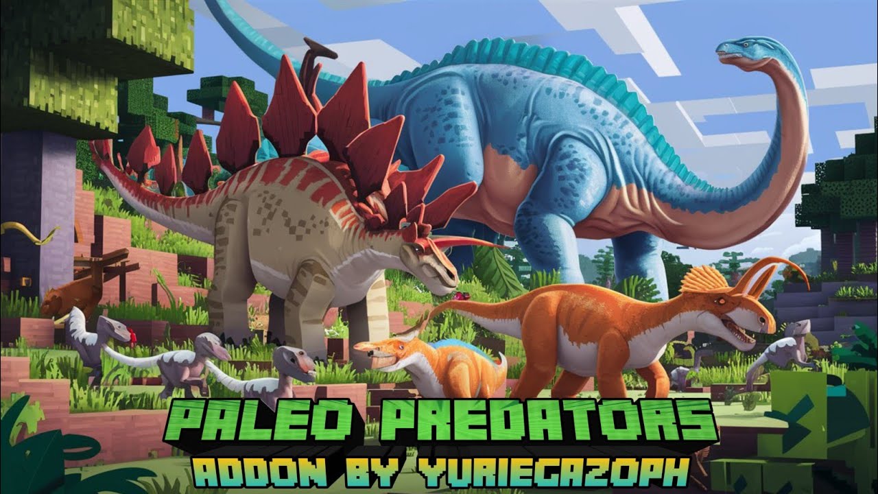 Dinosaurs Mod Minecraft Bedrock - Paleo Predators Add-On | Rideable ...