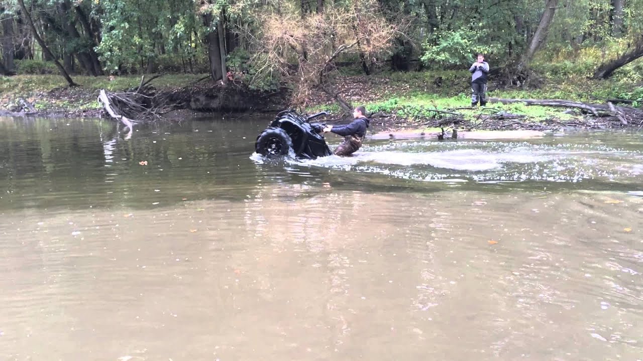 Rancher 420 goin deep with 28" mega mayhems - YouTube