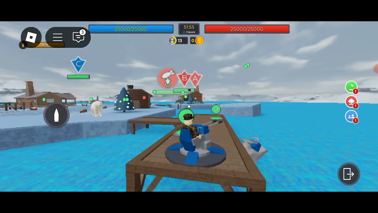 Roblox blue vs red war in water - YouTube