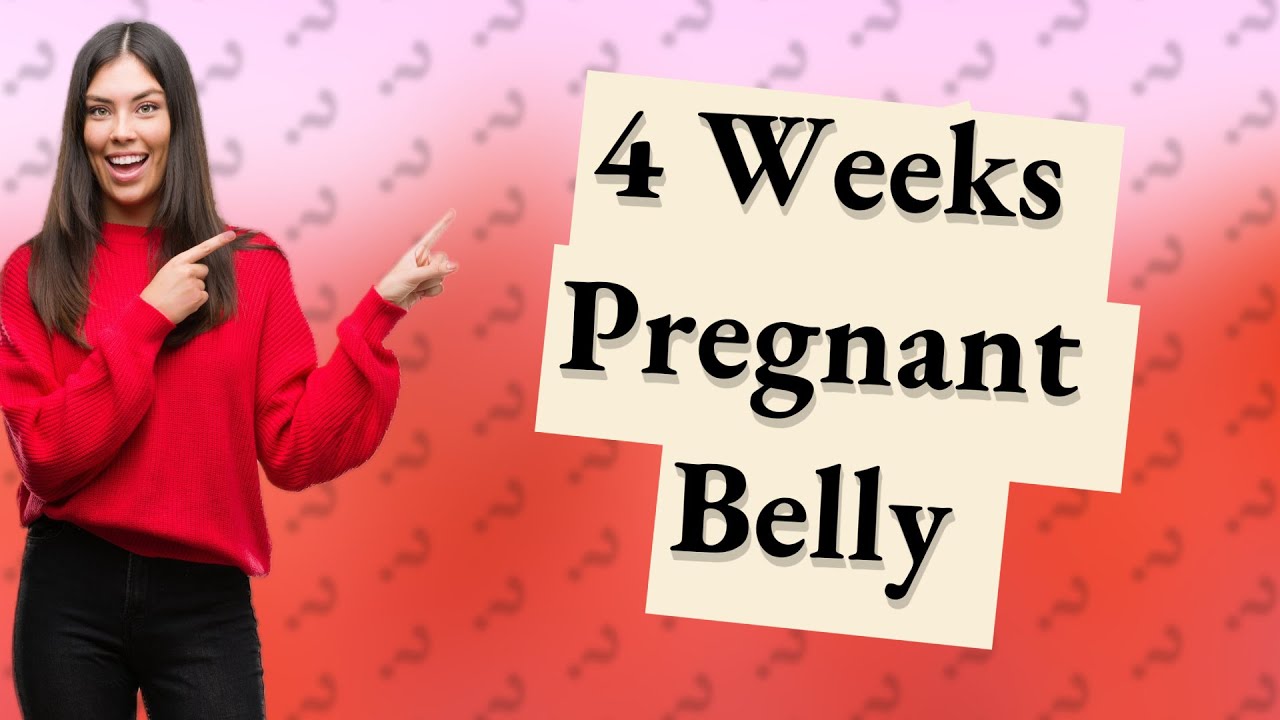 Can your belly grow at 4 weeks pregnant? - YouTube