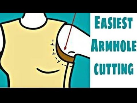 How to draft a perfect armhole on basic bodice pattern - YouTube