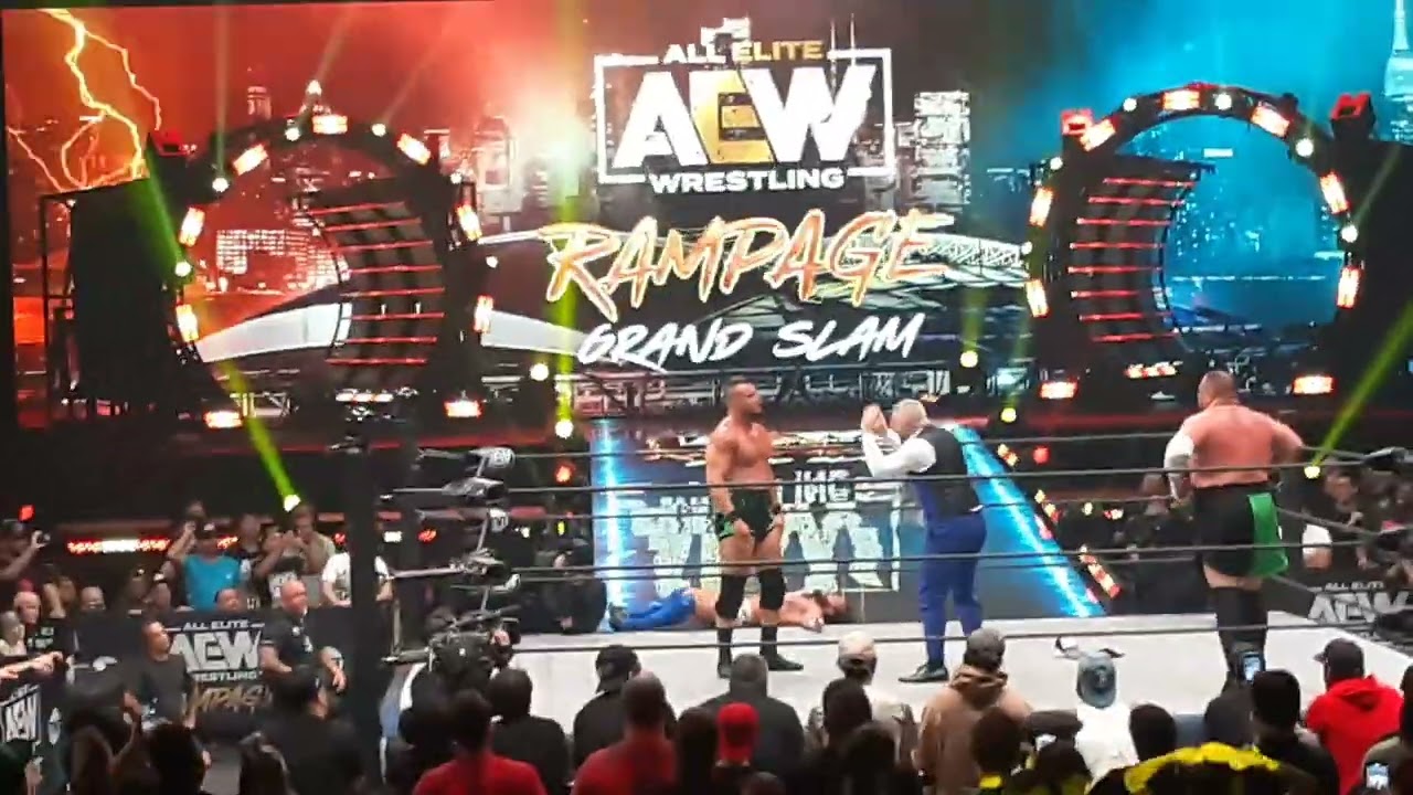 Samoa Joe & Wardlow Destroy Jobbers AEW Rampage Grand Slam 2022 - YouTube