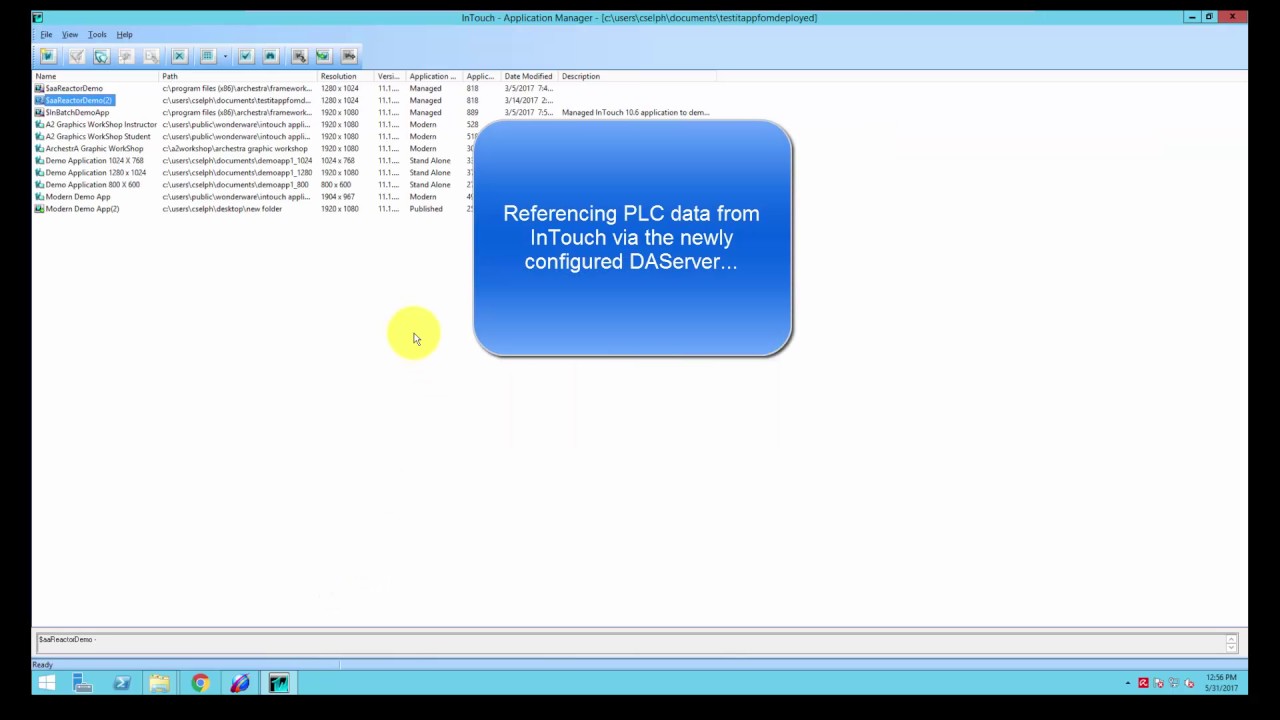 Configuring Wonderware's DA Server for AB PLC5 over Ethernet - YouTube