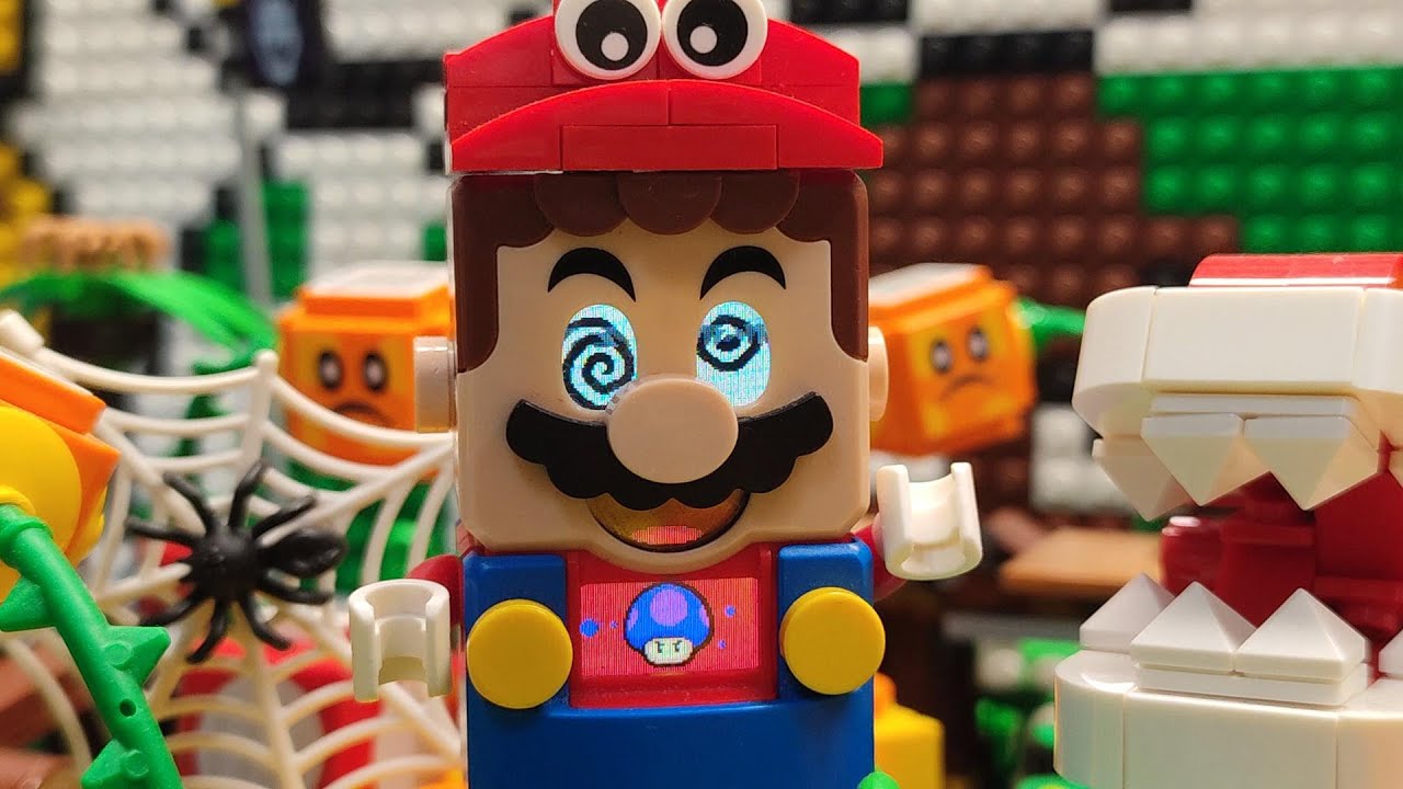 LEGO Mario dangerous swamp action MOC LEVEL LEGO Mario Odyssey Cappy ...