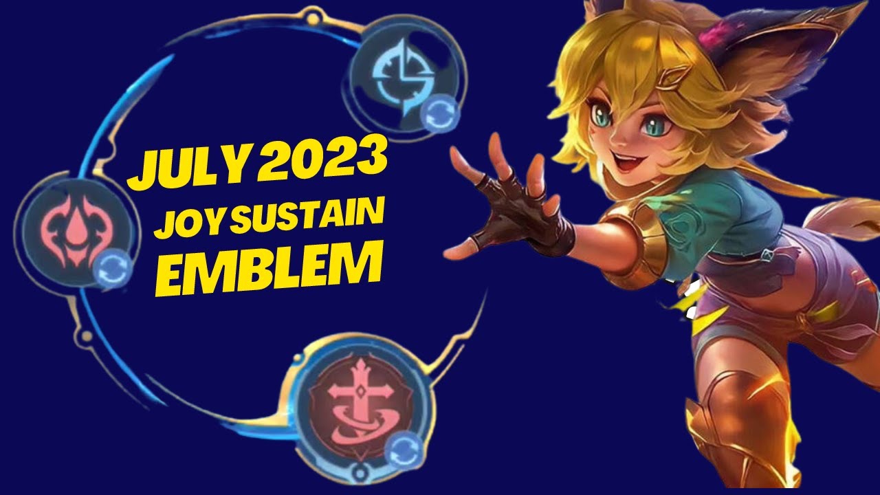 Mobile Legends | July 2023 Joy's Sustain Emblem and Build - YouTube