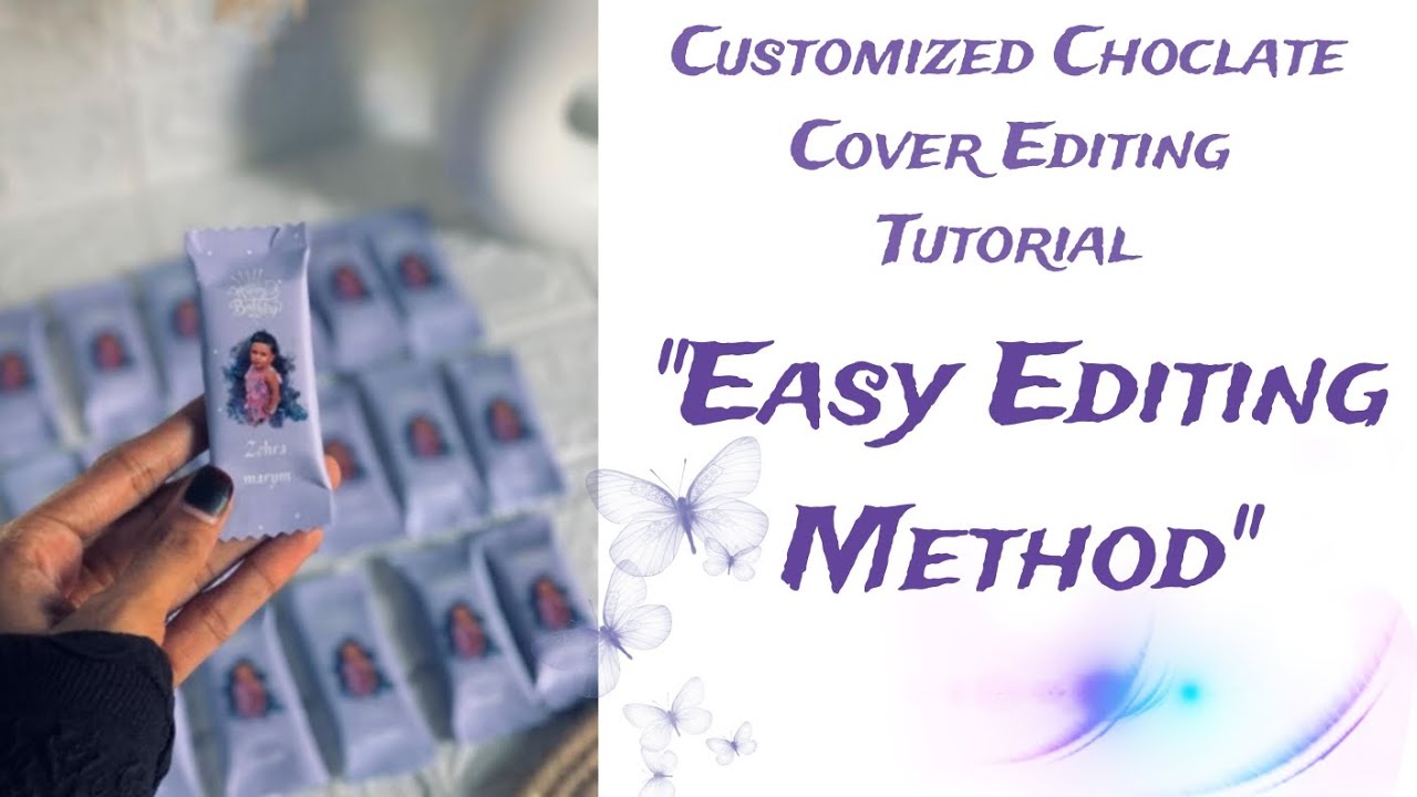 customized chocolate cover editing tutorial!! - YouTube