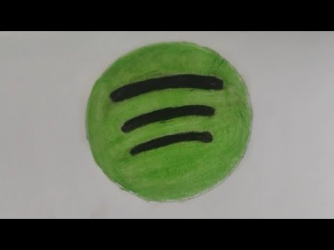How to draw Spotify logo - YouTube