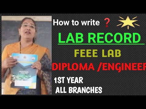 How to write lab record lab record ಹೇಗೆ ಬರೆಯಬೇಕು # FEEE lab #diploma ...