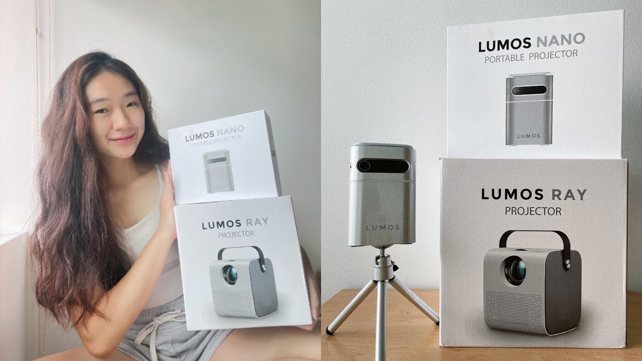 LUMOS NANO Portable Projector Features & Review | Transforming my dorm ...