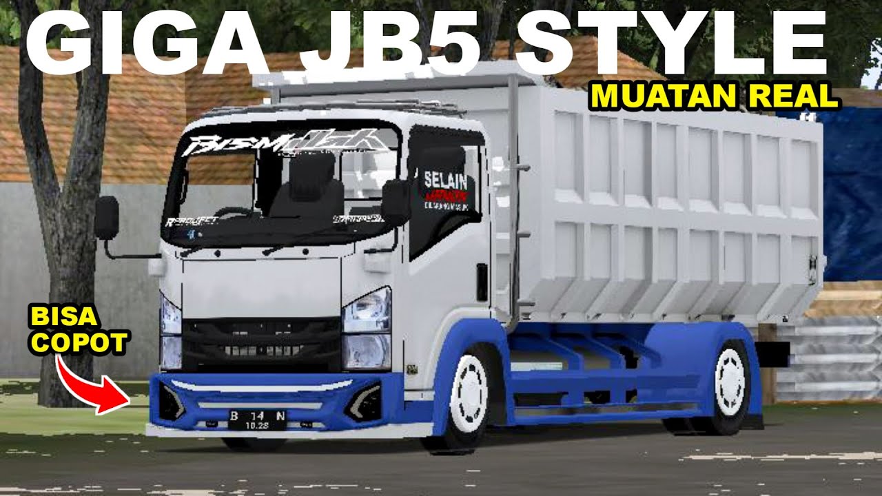 JB5 STYLE MUATAN REAL🔥 || SHARE MOD TRUCK GIGA DUMP BUMPER JB5 LIVERY ...