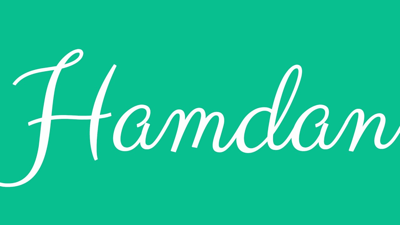Learn how to Write the Name Hamdan Signature Style in Cursive Writing ...
