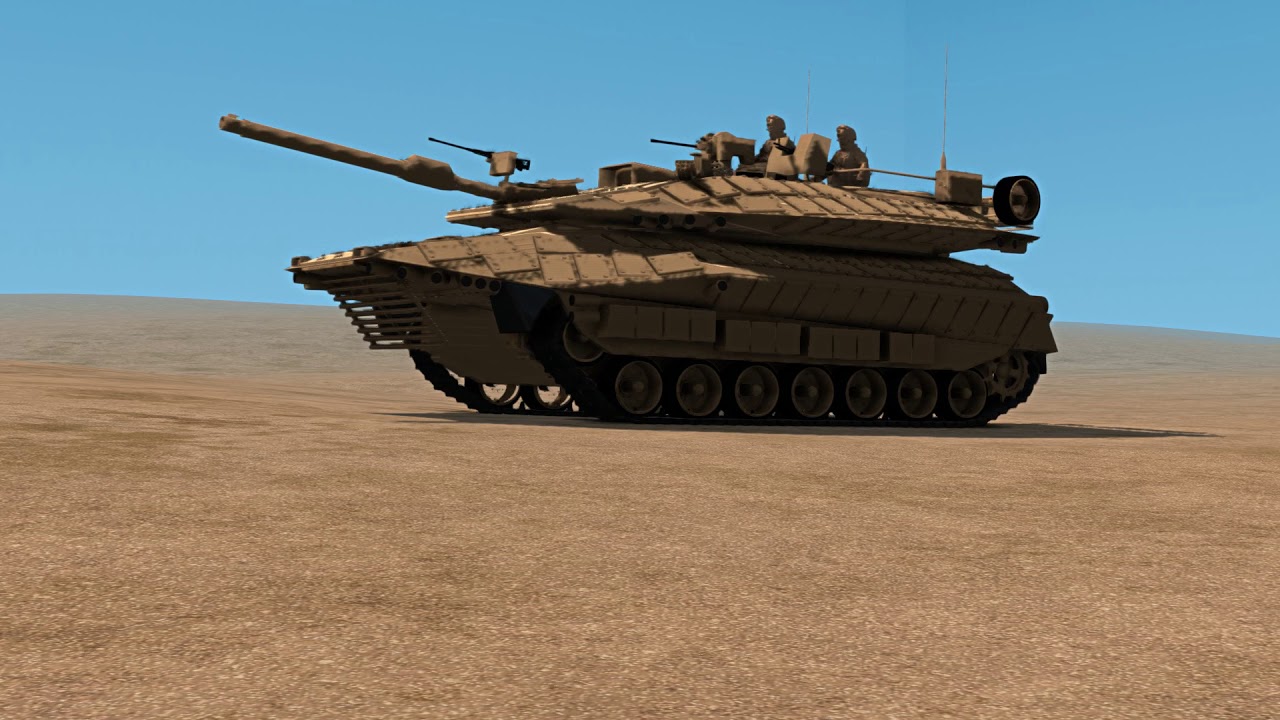 My M1A2 Ironclad MBT Tank Design with PHYSICS - YouTube