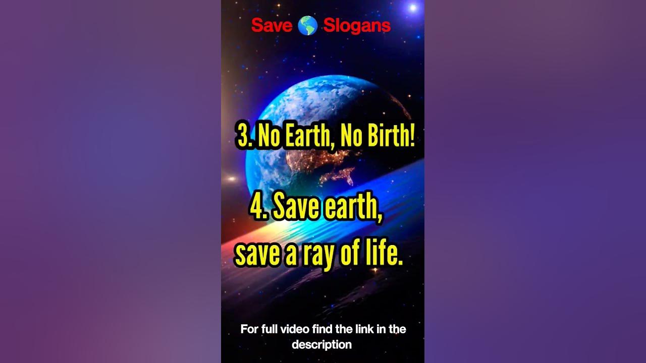 Top Slogans On Save Earth Save Earth Slogans Earth Day Slogans Shorts Earthday2023 Youtube