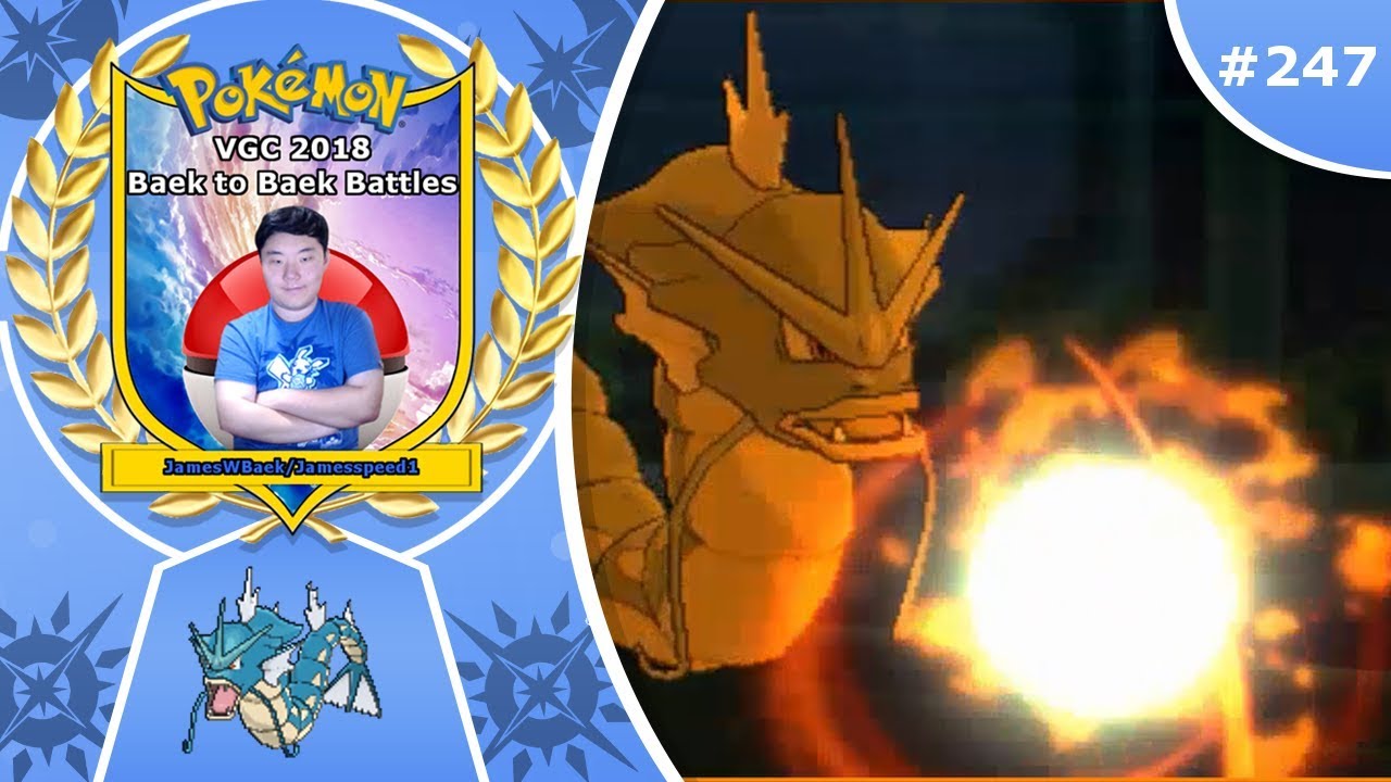 "Gyarados Spitting Fire" Pokémon Ultra Sun & Moon VGC 2018 Baek to Baek ...