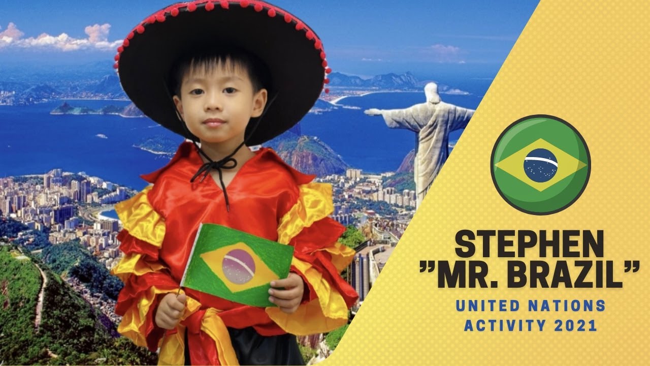 Stephen as Mr. Brazil | United Nations 2021 Activity - YouTube