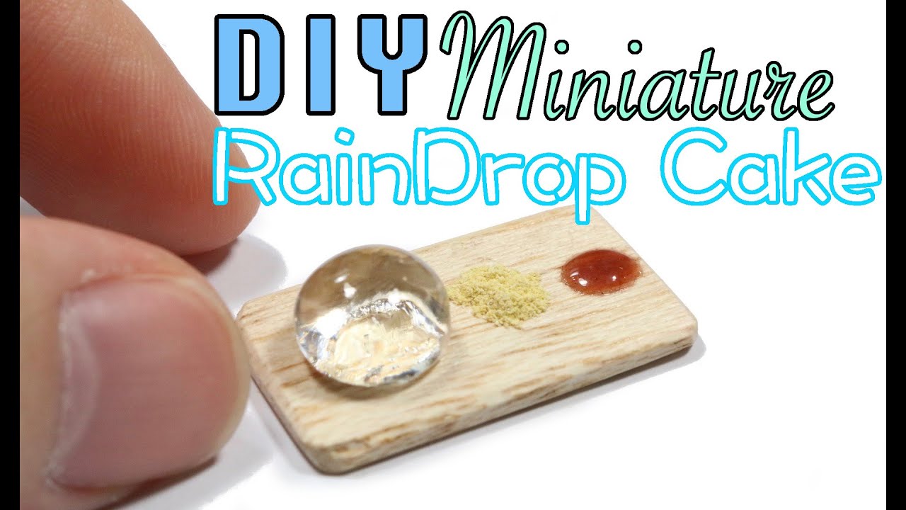 DIY Miniature Rain Drop Cake Resin Tutorial - YouTube