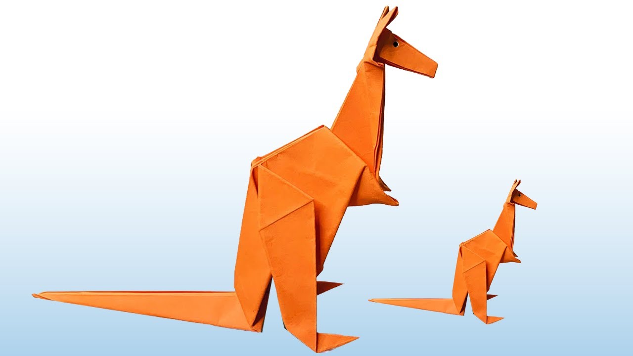 Kangaroo | How to make paper kangaroo | Origami Kangaroo - YouTube