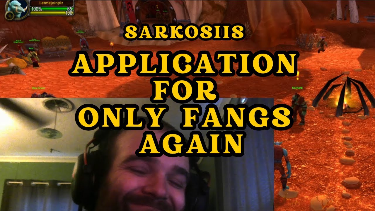 Crazy guy with voices Only Fangs Application 2 for Classic Hardcore WoW ...