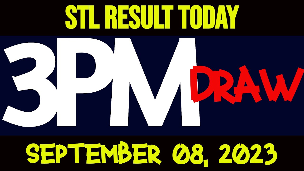 Stl Result Today 3Pm draw September 08, 2023 Friday Visayas and ...