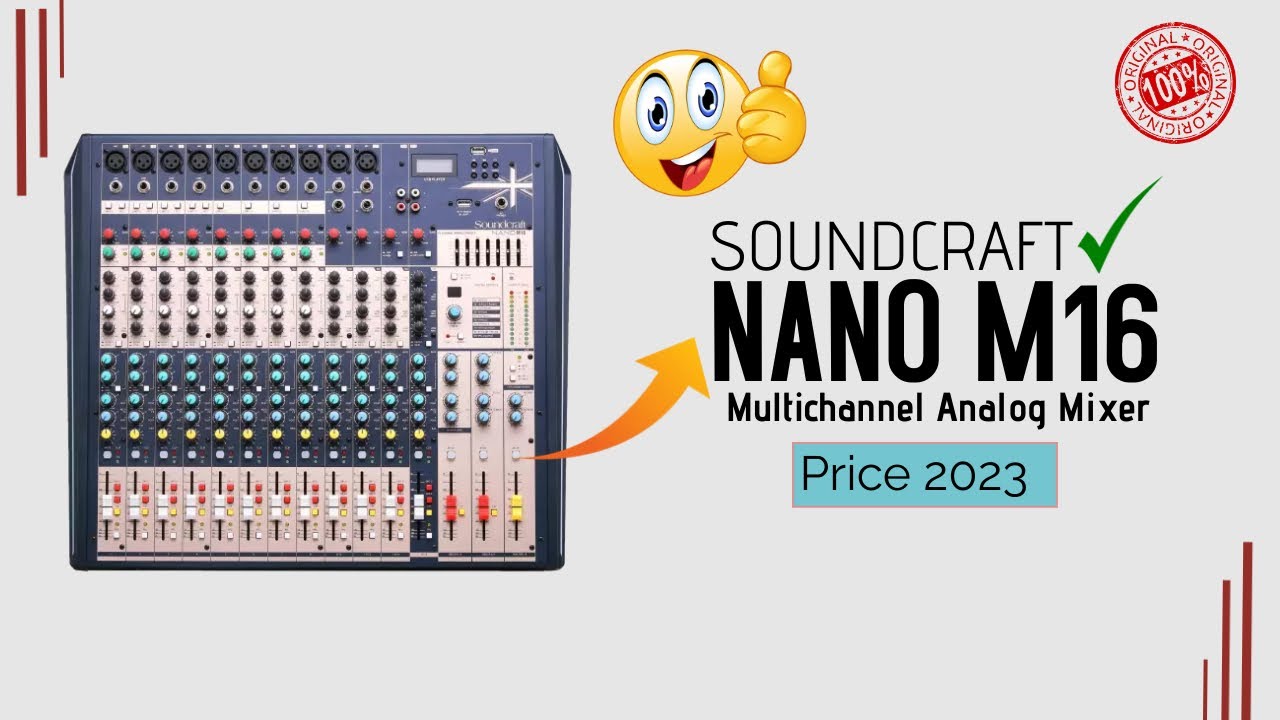 Soundcraft Nano M16 Mixer Review | Soundcraft mixer | Soundcraft 16 Channel Mixer | Soundcraft ...