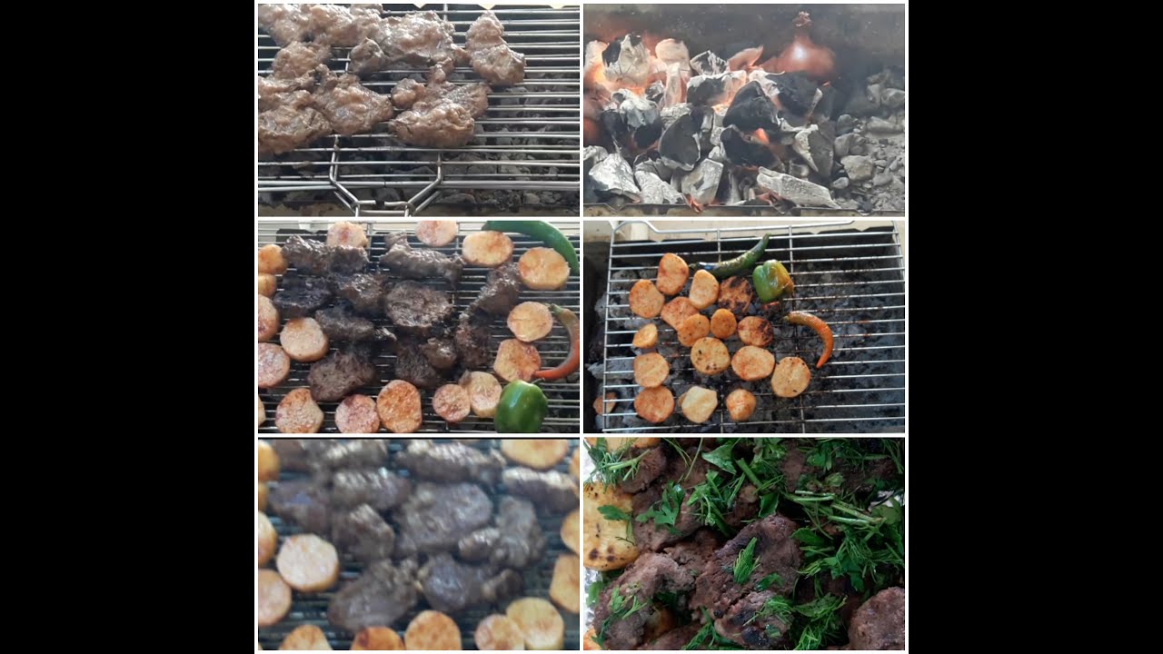 #kebab on coal # meat on coal, Delicious recipe, easy and tasty - YouTube