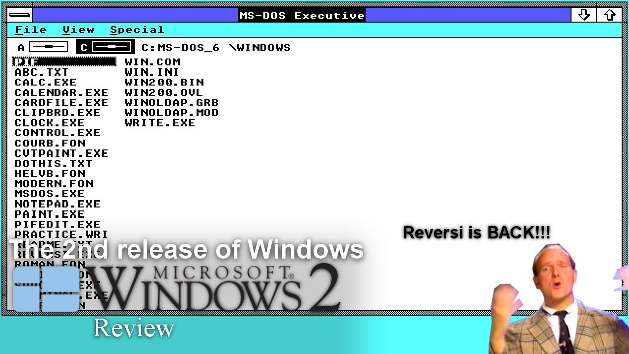 Windows 2.0 Review - The 2nd release of Windows - YouTube