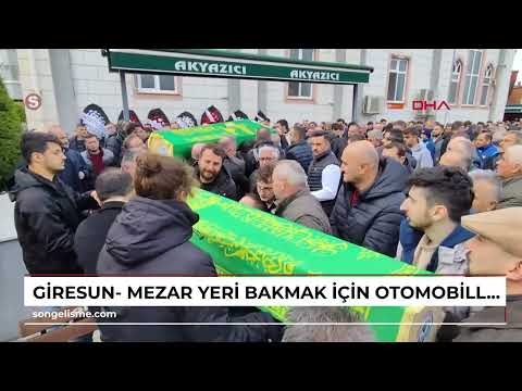 Giresun- Mezar yeri bakmak için otomobille yola çıkan dayı ile yeğenin öldüğü kaza kamerada