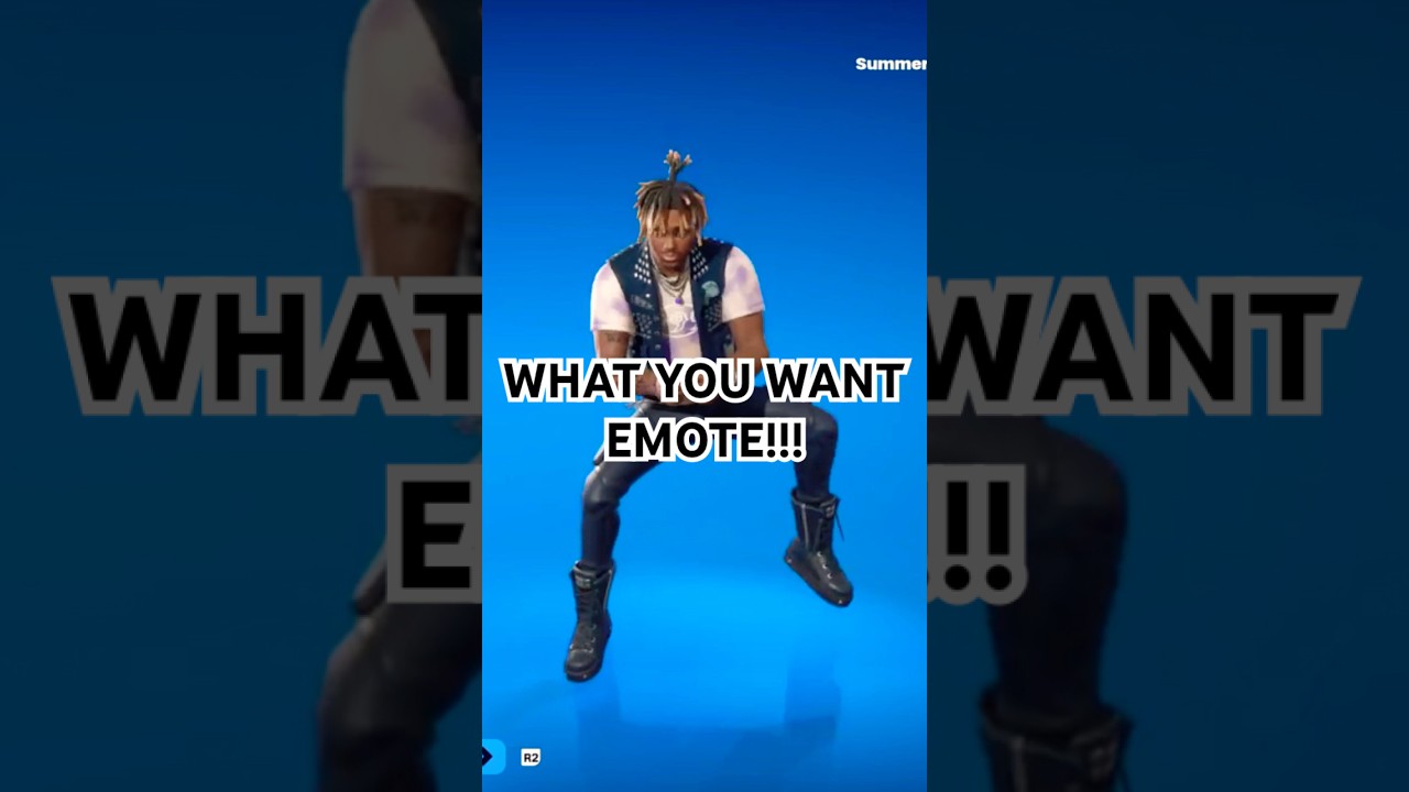 FORTNITE | WHAT YOU WANT #fortnite #emote #juicewrld #battleroyale # ...
