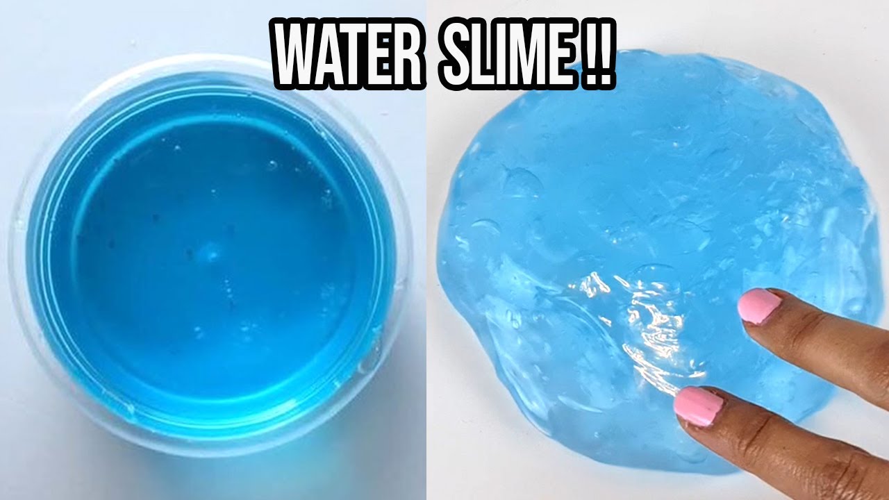 1 Minute CLEAR WATER SLIME💦👅🎧 How to make Clear Water Slime at home ...