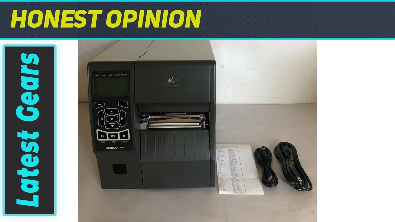 Zebra ZT410: Top Industrial Printer? Unboxing & Test - YouTube