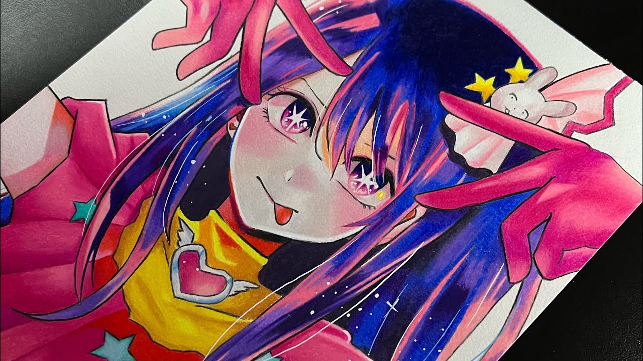 DRAWING AI HOSHINO OSHI NO KO - YouTube