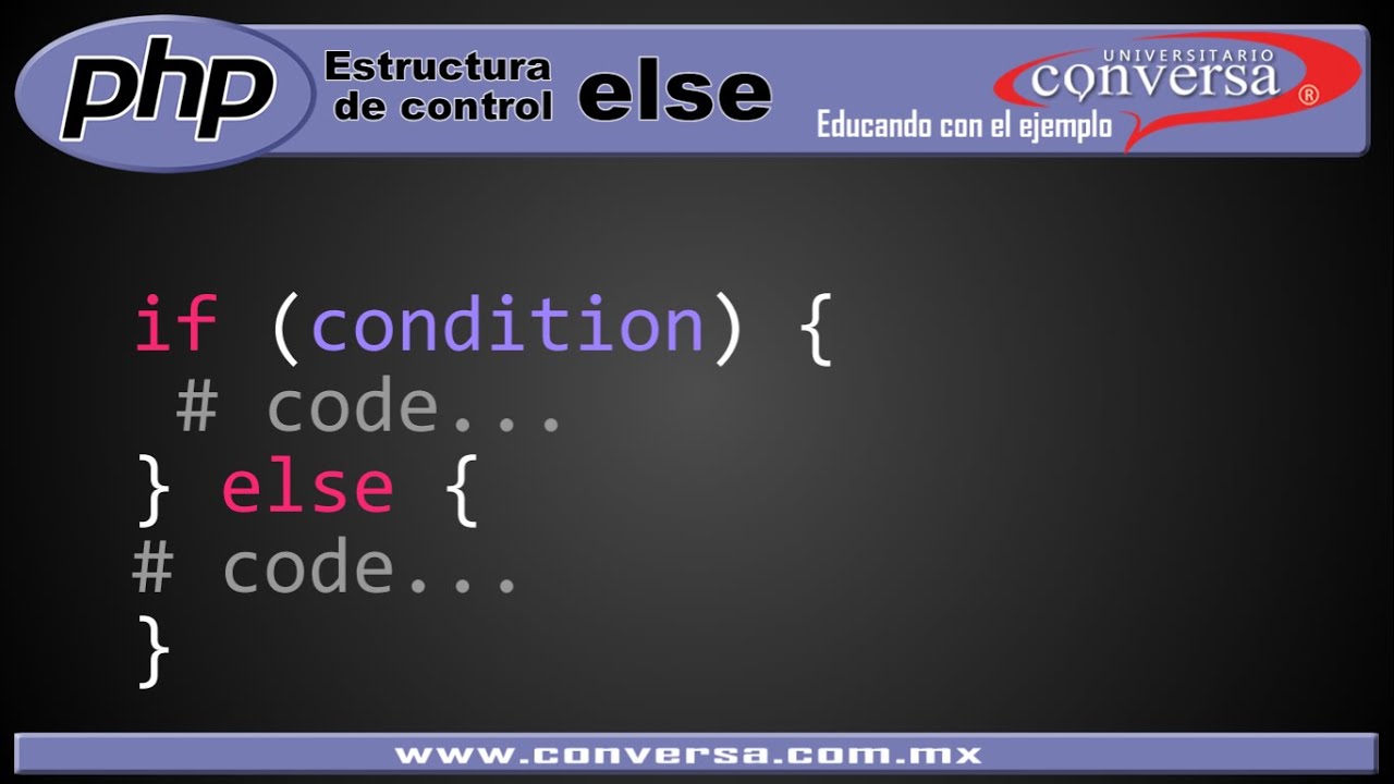 13 estructura de control else - YouTube
