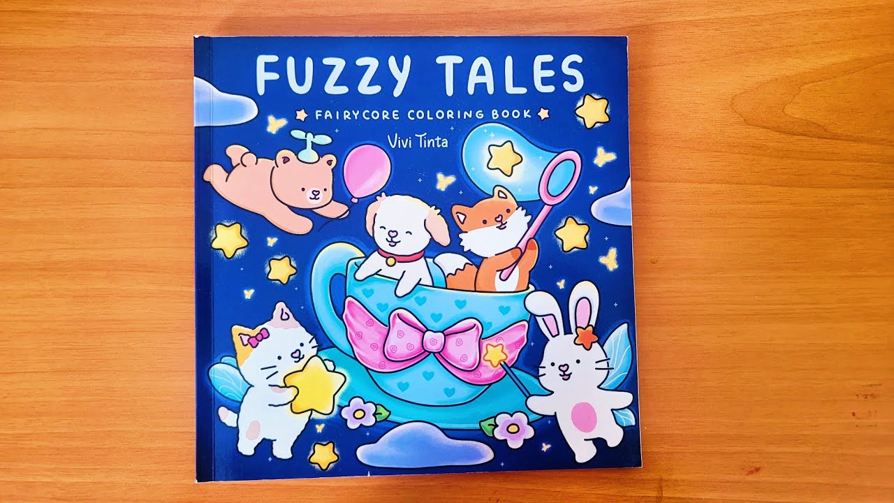Vivi Tinta Fuzzy Tales coloring book flip through - YouTube