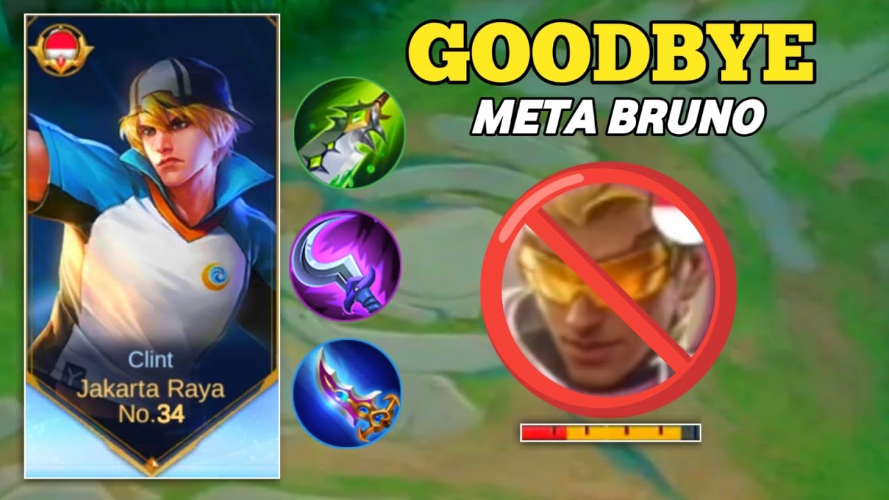 BEGINI CARA MAIN CLINT LAWAN META BRUNO ! CLINT AGGRESSIVE GAMEPLAY ...