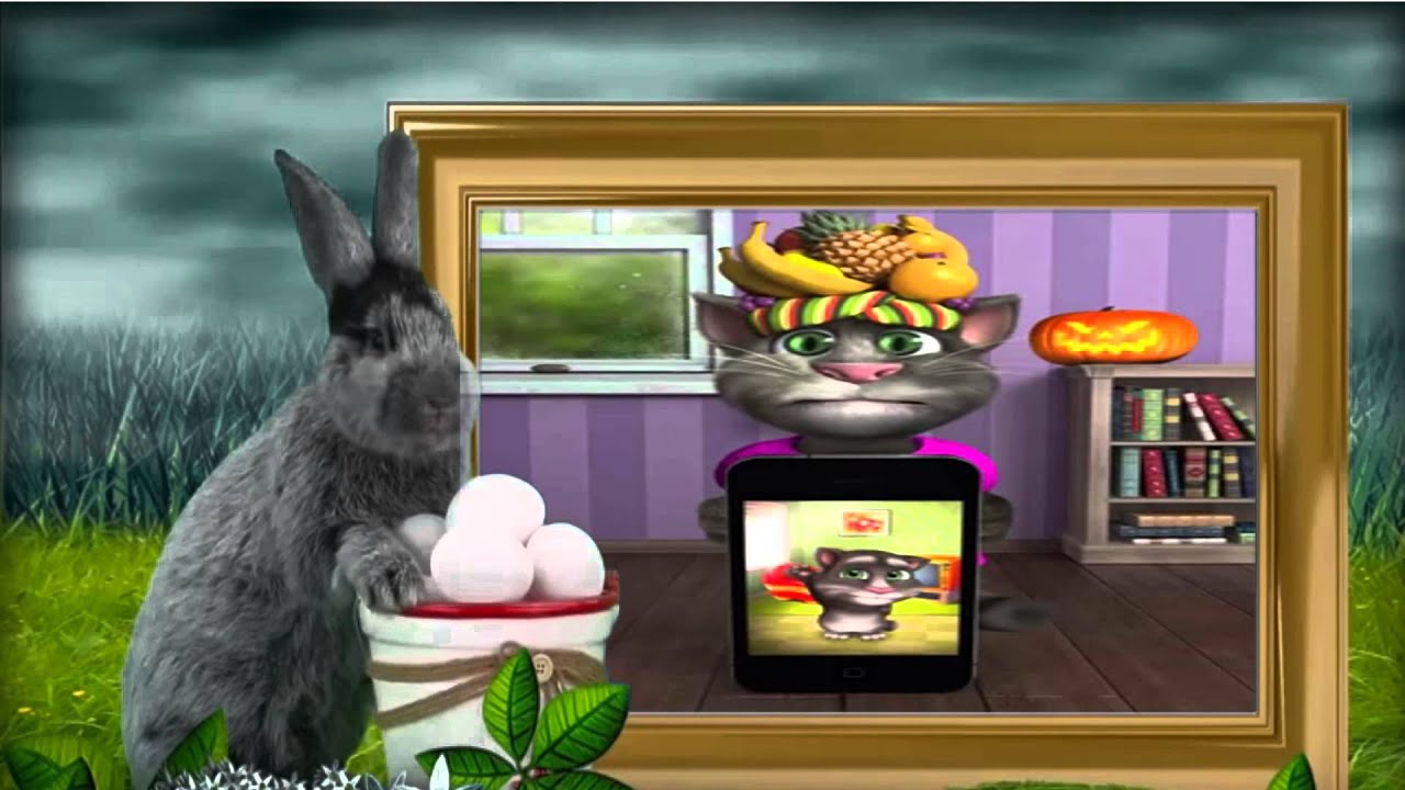 Rabbit with talking tom fun||Boom boom kids tv - YouTube