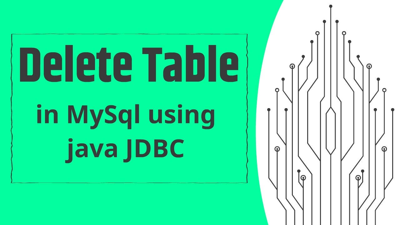 Drop Or Delete Table In Database Using Java Jdbc In Mysql Using 9209