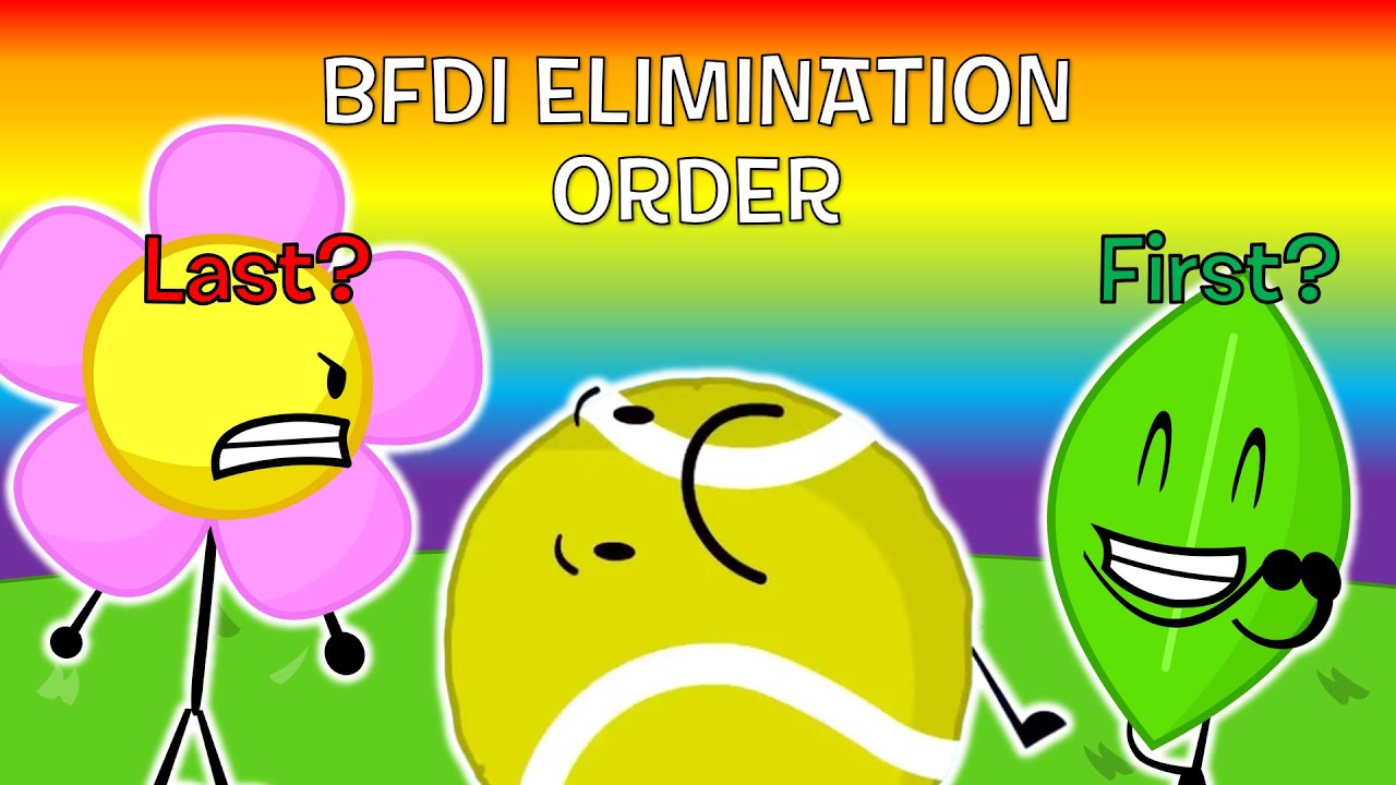 the BFDI Elimination Order... totally - YouTube