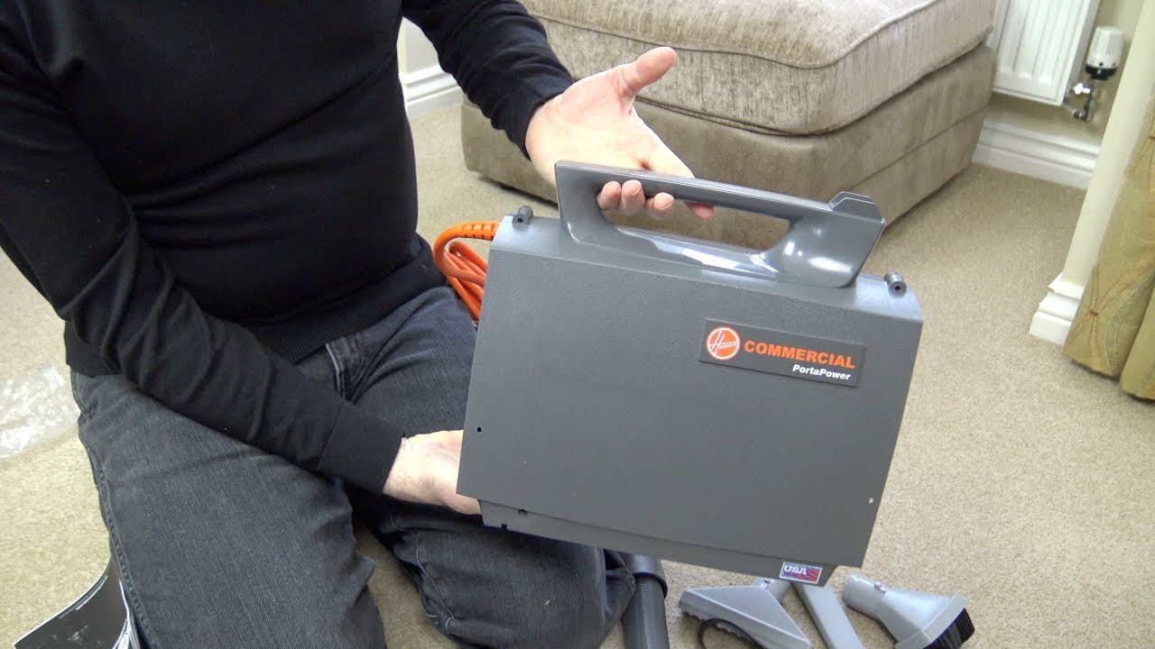 Hoover Commercial Portapower Vacuum Cleaner - American Import - YouTube