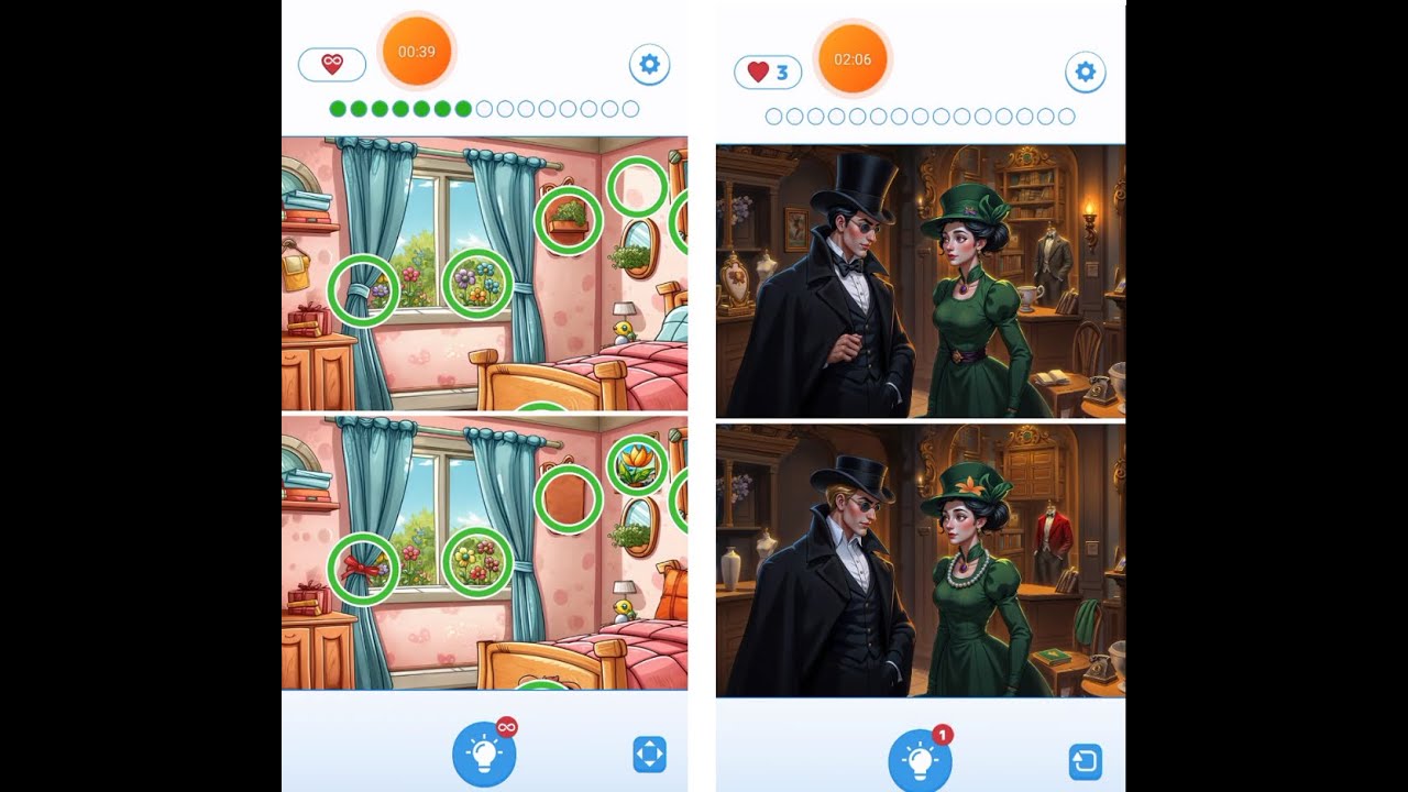Find Master Spot Differences - Level 1 - Level 2 - YouTube