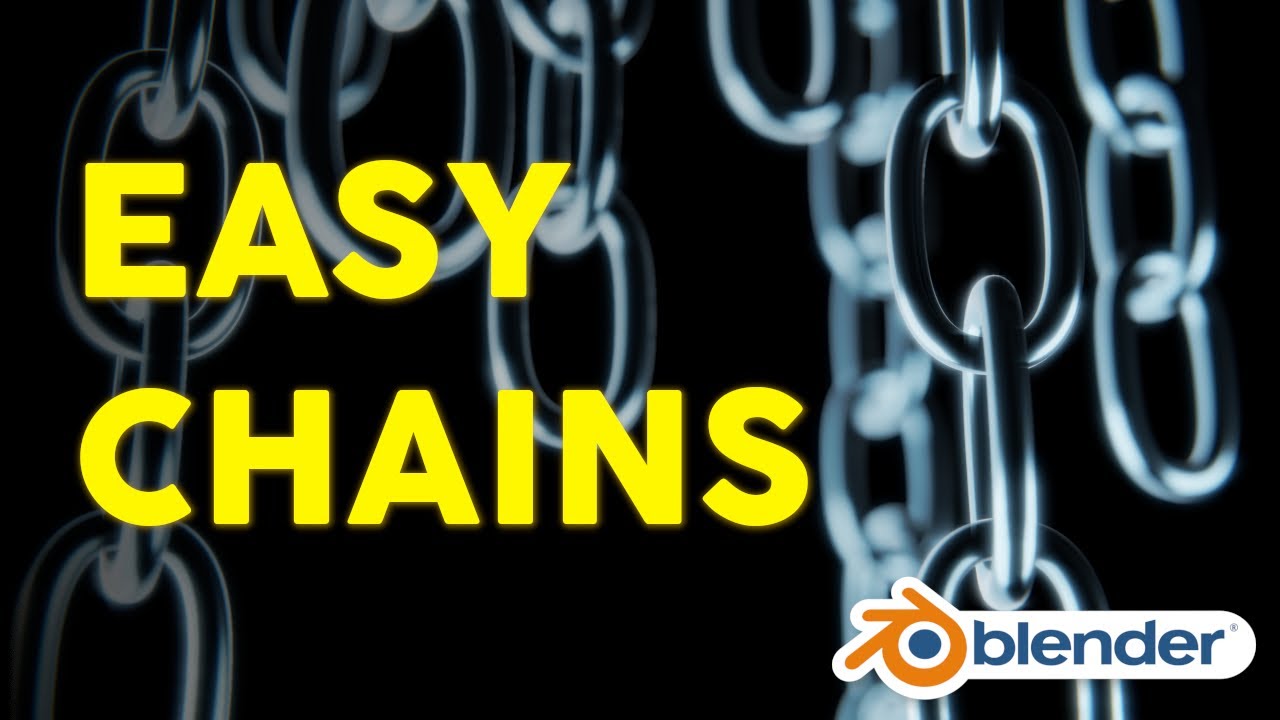 BLENDER TASTY TUTORIAL: EASY CHAINS IN BLENDER 3.1! - YouTube