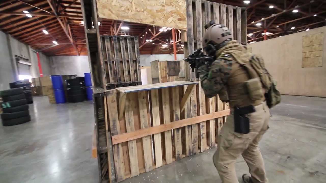 CQB CITY AIRSOFT ACTION February 9th 2013 (dtw ptw mp7 sr25 glock ...