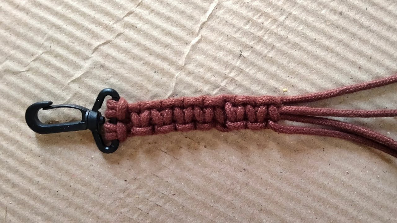 make a spiral knot keyring with macrame#handmade चाबी का छल्ला कैसे ...