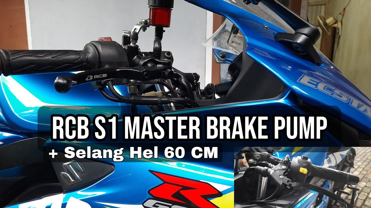 GSX-R150 Master Rem RCB S1 + Hel 60 cm & Handle kopling TWM Copy - YouTube