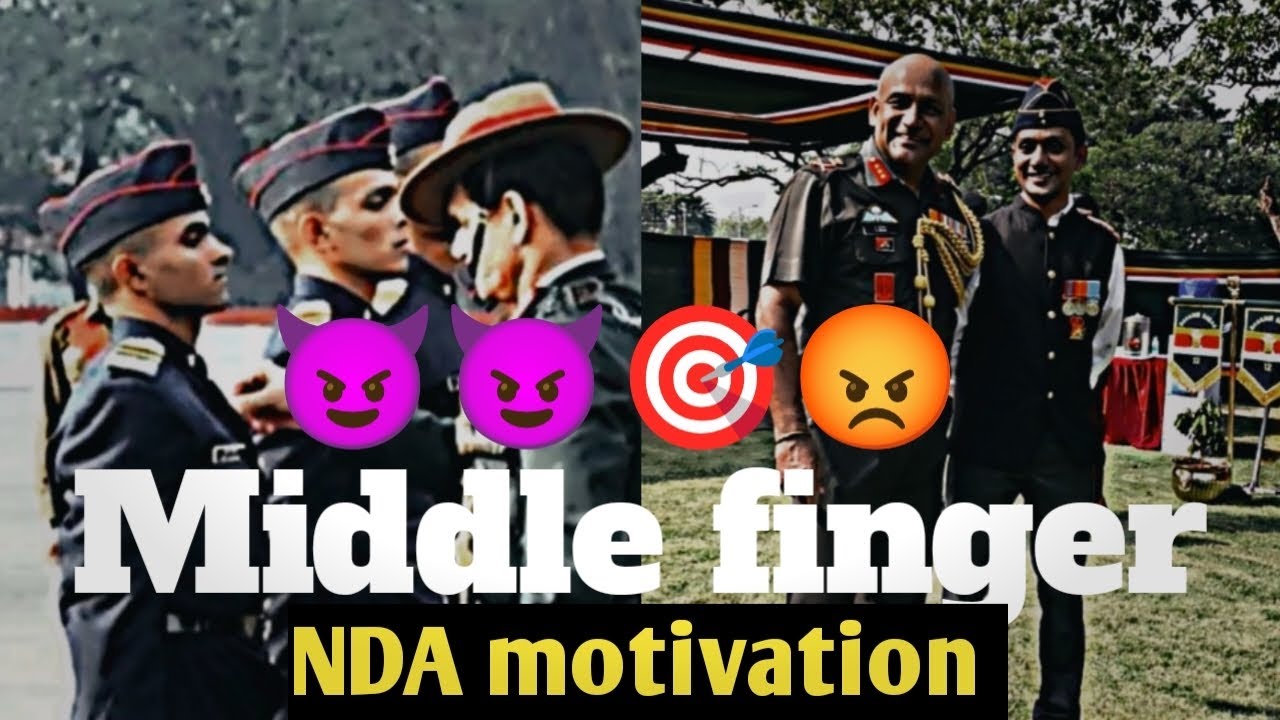 Middle finger 🤘 || motivational song || NDA motivation 😈🎯😡 - YouTube