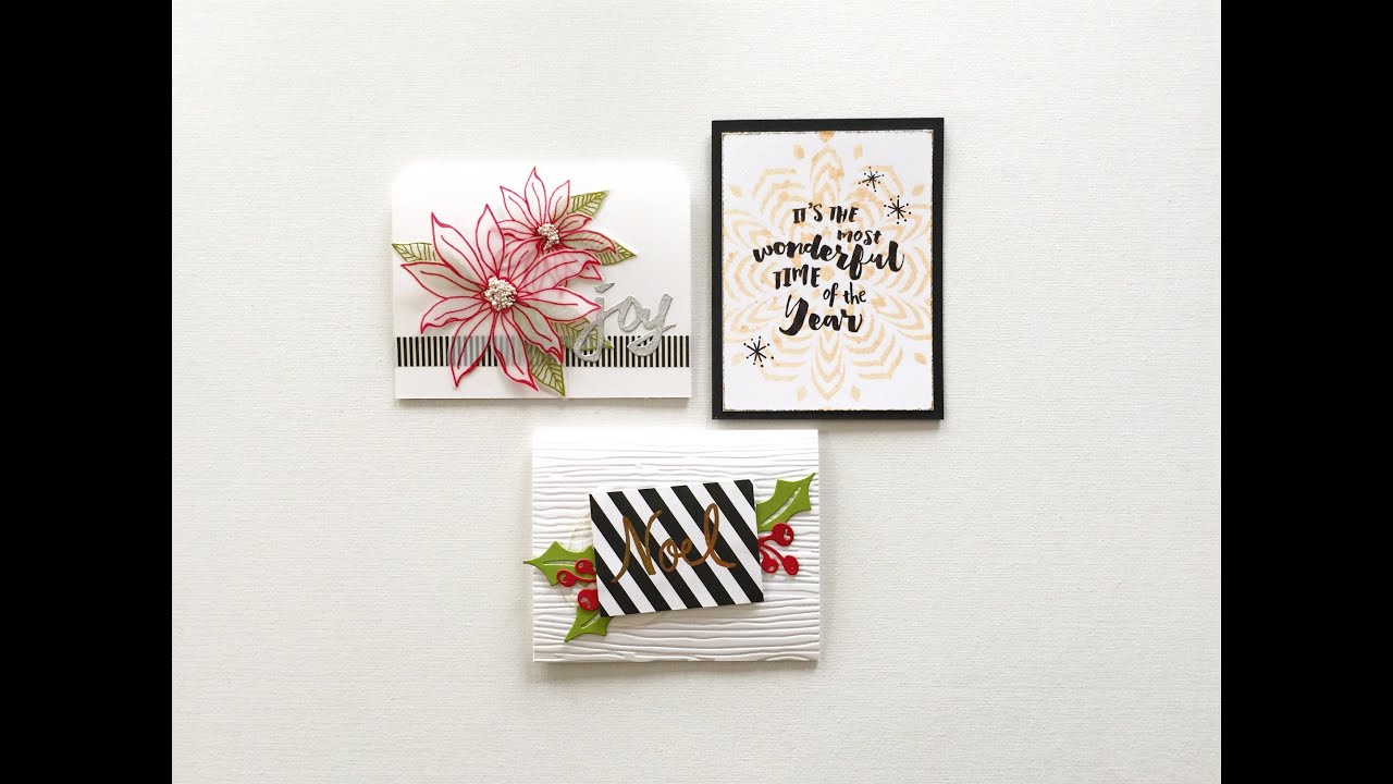 Easy Accents for Holiday Card Making - YouTube