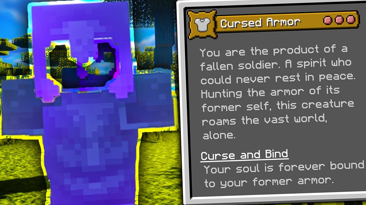 Minecraft Origins Mod: Cursed Armor Origin - YouTube