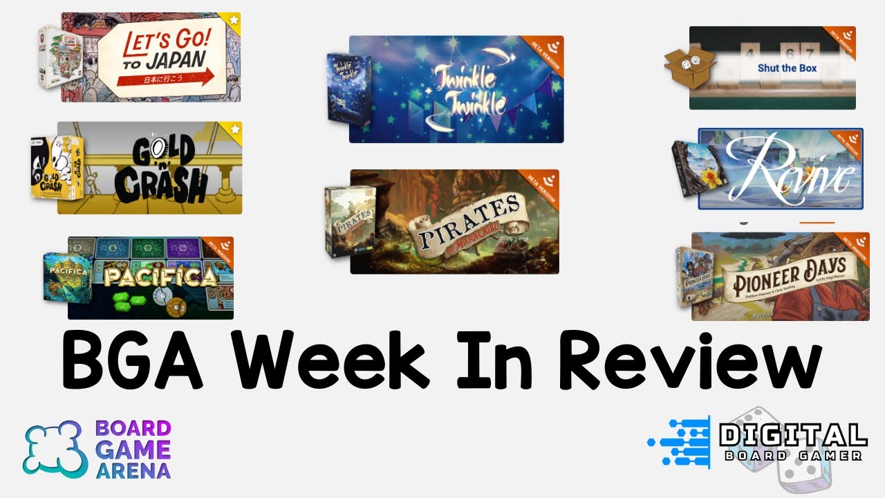 BGA week in review for January 24th. Board game arena. - YouTube