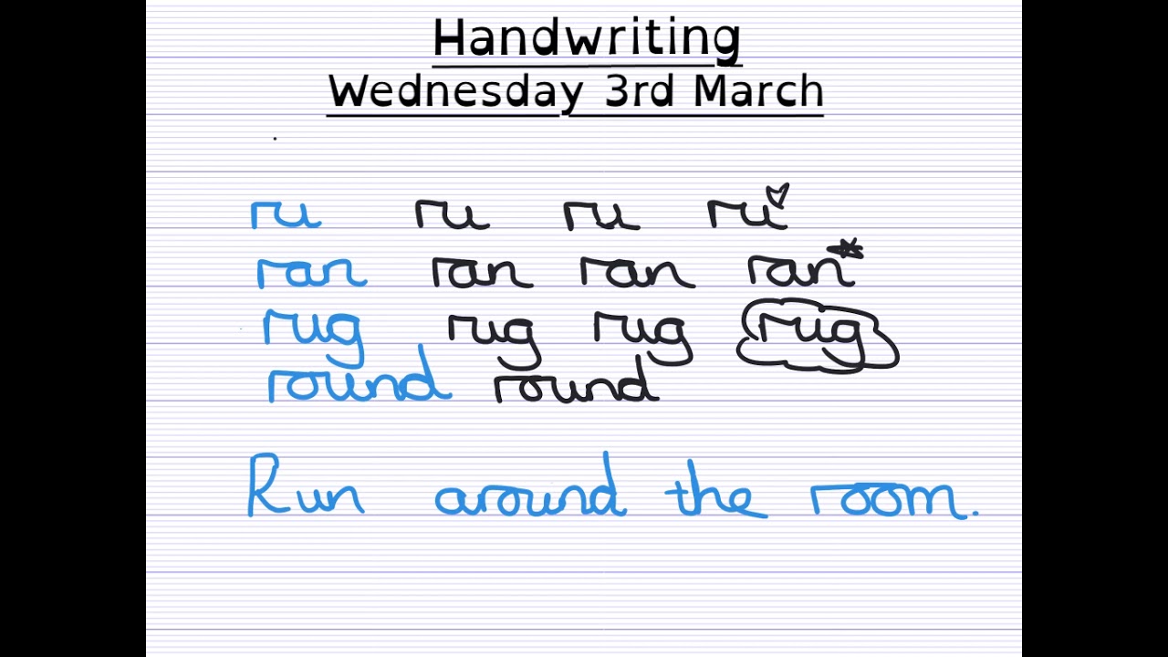 Handwriting ‘r’ join ️ - YouTube